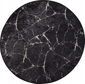 Koupelnová předložka Marble 140 cm černá/bílá