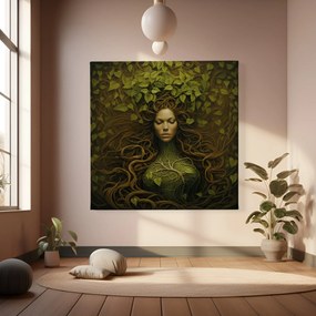 Obraz na plátně - Napojená žena Althea, strom života FeelHappy.cz Velikost obrazu: 100 x 100 cm