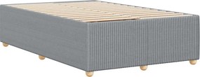 Rám postele bez matrací světle šedá 120x190 cm textil 3284921