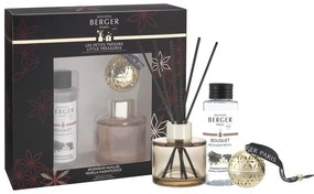 Maison Berger Paris Dárková sada: aroma difuzér s náplní 90 ml + vonná ozdoba Pomander, Velkolepá vanilka 7858