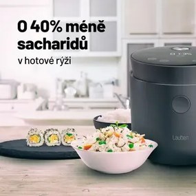 Lauben Low Sugar Rice Cooker 1500AT černá / Rýžovar / 1.5L / 6 program