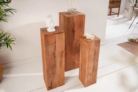 Dekorativní sloup Timber mango - set 3 ks