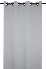 Dekorační závěs "BLACKOUT" zatemňující s kroužky NOTTINO (cena za 1 kus) 135x250 cm, světle šedá, France