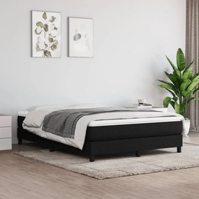 Box spring postel s matrací černá 160x200 cm textil,  3144087
