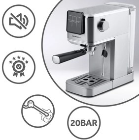 Kávovar pákový 20 bar Berdsen BD-770 stříbrný