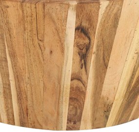 Konferenční stolek Ø 65 x 31 cm masivní akáciové dřevo 328302