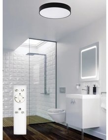 Top Light-LED Koupel. stropní svítidlo PETAL LED/48W/230V IP44 pr.48 cm černá+DO