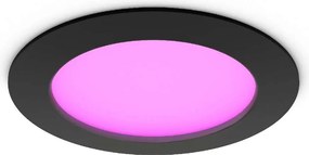 Philips Hue Slim - Chytré podhledové LED svítidlo, průměr 17 cm, černá 929003712401