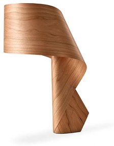 Elegantní stolní lampa z dřevěné dýhy Air Table  Elegantní stolní lampa z dřevěné dýhy Air Dekor: Přírodní třešňové dřevo