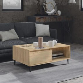Konferenční stolek dub sonoma 90 x 60 x 35 cm dřevotříska - Default Title