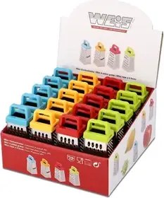 WEIS Mini struhadlo / Display 20 ks / nerezová ocel, plast