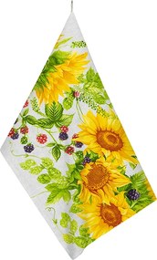 Bellatex Kuchyňská utěrka 1 ks Žlutá,Zelená,Šedá 50x70 cm