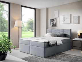 Eka Kontinentální čalouněná postel ANNA - Trinity (120x200 cm) Barva látky Trinity: Šedá (Trinity 2314)