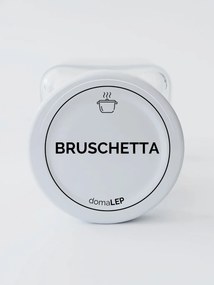 Samolepka na kořenky BRUSCHETTA průhledná 5 cm tučné písmo