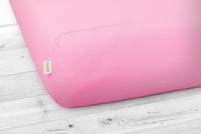 Jersey prostěradlo světle růžové na výšku matrace do 30 cm Velikost: 90 x 200