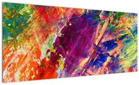 Barevný abstraktní obraz (100x40cm)