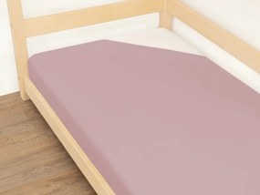 Benlemi Jednolůžkové prostěradlo JERSEY EXCLUSIVE z bavlny 160 g/m2 Zvolte barvu: Starorůžová, Zvolte rozměr: 70 x 140 cm