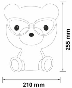 LED Stmívatelná dětská dotyková lampa BIBI LED/2,5W/3,7V 1200 mAh