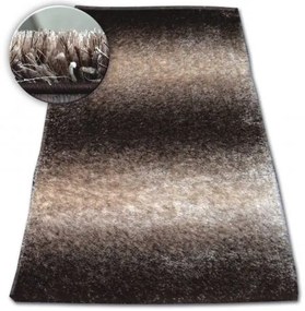Kusový koberec Shaggy SPACE 3D B315 hnědý velikost 120x170 cm | krásné koberce cz