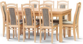 Stima Dřevěná jídelní židle AIDA | Sedák: EKF cappuccino,Odstín: tm.hnědá