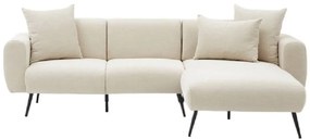 Hanah Home Rohová pohovka SIDE krémová pravá 252 cm