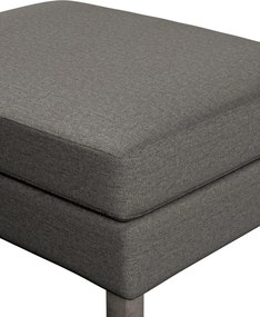 Potah na podnožku IKEA Karlstad barva šedá látka pletený vzor