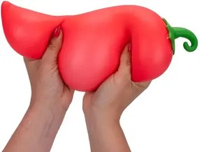 MEGA SQUEEZE Mačkací chilli paprička XL / Antistresová hračka / Plast