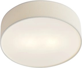 Moderní stropní svítidlo bílé se sametovým stínidlem 38cm 2-světla - Luz