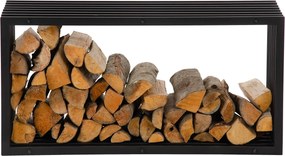 Stojan na palivové dřevo Irving 40x50x100 – černá-matt