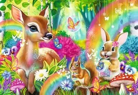 Ravensburger Puzzle: Kamarádi z kouzelného lesa / 2x24 / od 4 let