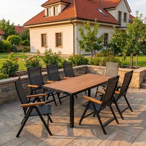 Vikio Zahradní jídelní set 190x90 pro 8 osob přírodní VZS211P8