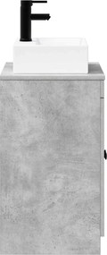Sada koupelnového nábytku Betonově šedá Kompozitní dřevo 3404253