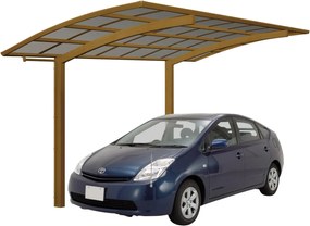 Ximax Alu přístřešek na auto Portoforte Typ 60 Typ 3056 XL bronz 301 x 556 cm