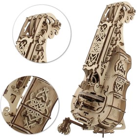 Ugears 3D dřevěné mechanické puzzle Niněra (Hurdy-Gurdy)