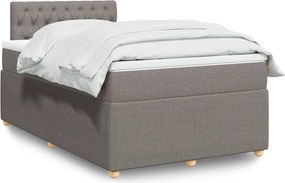 Box spring postel s matrací taupe 120x190 cm textil 3287406