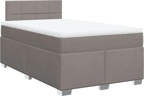 Box spring postel s matrací taupe 120x190 cm textil 3288131