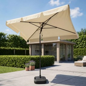 Zahradní slunečník FLOKS 200x125 cm béžový