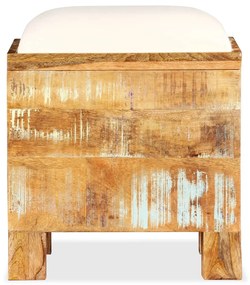 vidaXL Úložná lavice masivní recyklované dřevo 40 x 40 x 45 cm