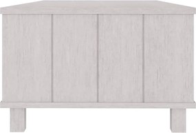 Konferenční stolek HAMAR bílý 100 x 55 x 35 cm masivní borovice 340453