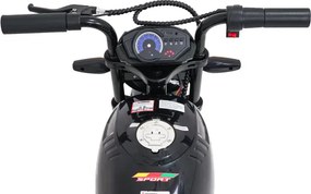 Elektrická motorka SUPERMOTO černá