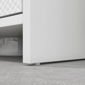 HOMCOM Podskříňková koupelnová skříňka Moderní koupelnová úprava se policí a proti převrhnutí, nosnost 40 kg, 60x30x60 cm, bílá