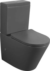 Sapho Sapho, DARIO RIMLESS WC kombi mísa s nádržkou, spodní/zadní odpad, bílá, PC1012WRGR