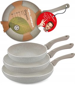 Set 3 Pánví Indukce Plyn 20 cm 24 cm 28 cm Nepřilnavá Non-stick