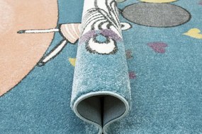Dětský koberec Lima 9393B modrý/růžový