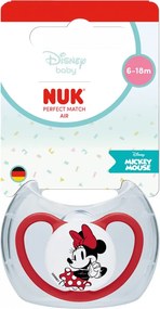 Dudlík NUK Perfect Match Air Disney Mickey Mouse 6-18 měsíců red, vel. 6-18 m
