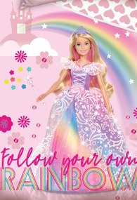 Dětské povlečení Barbie Duhová Princezna