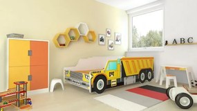 Postel s matracem CONSTRUCTION CAR 160x80