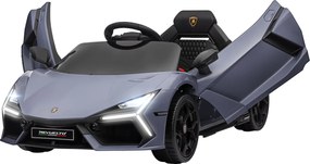 Dětské elektrické autíčko AIYAPLAY 12V s dálkovým ovládáním 2.4G, elektrické vozidlo s LED světly, USB/MP3 připojením, křídlovými dveřmi, odpruženými