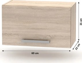 Tempo Kondela Kuchyňská linka NOVA PLUS 240 cm, dub sonoma