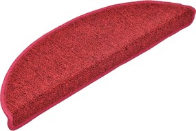 Schodové rohože 20 ks 56 x 17 x 3 cm červené půlkulaté 3365786